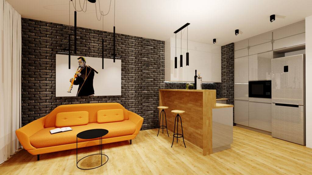 Studio Apartment 40 sq.m. - BeaDesign Architecture